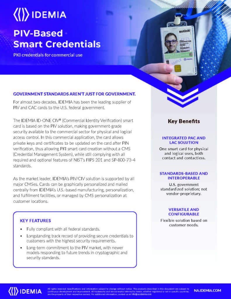 Smart Credentials - IDEMIA North America