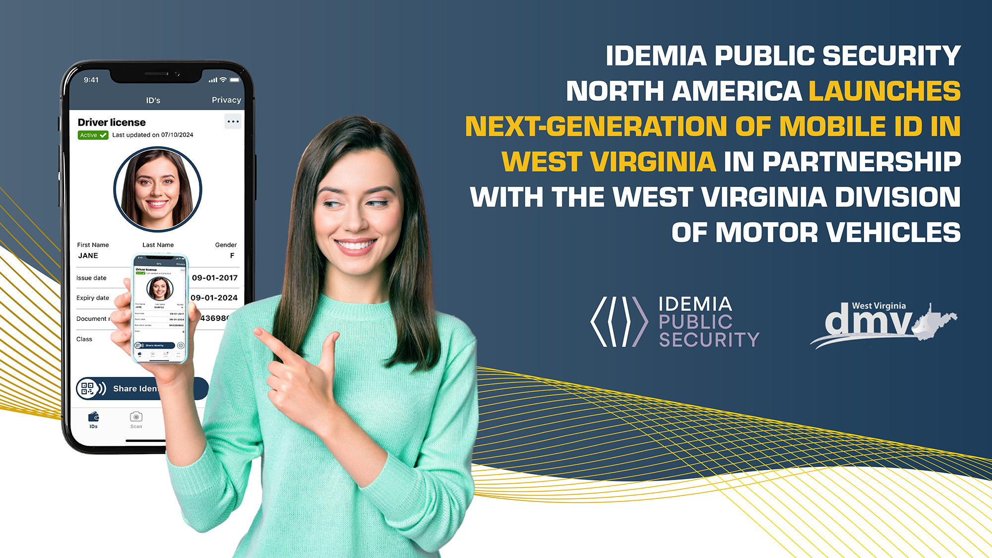 IDEMIA Public Security North America Launches Next-Generation of Mobile ID in West Virginia in ...