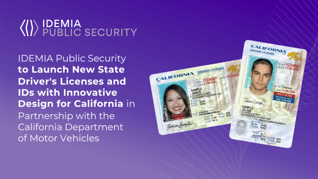IDEMIA Public Security to Launch New State Driver’s Licenses and IDs ...