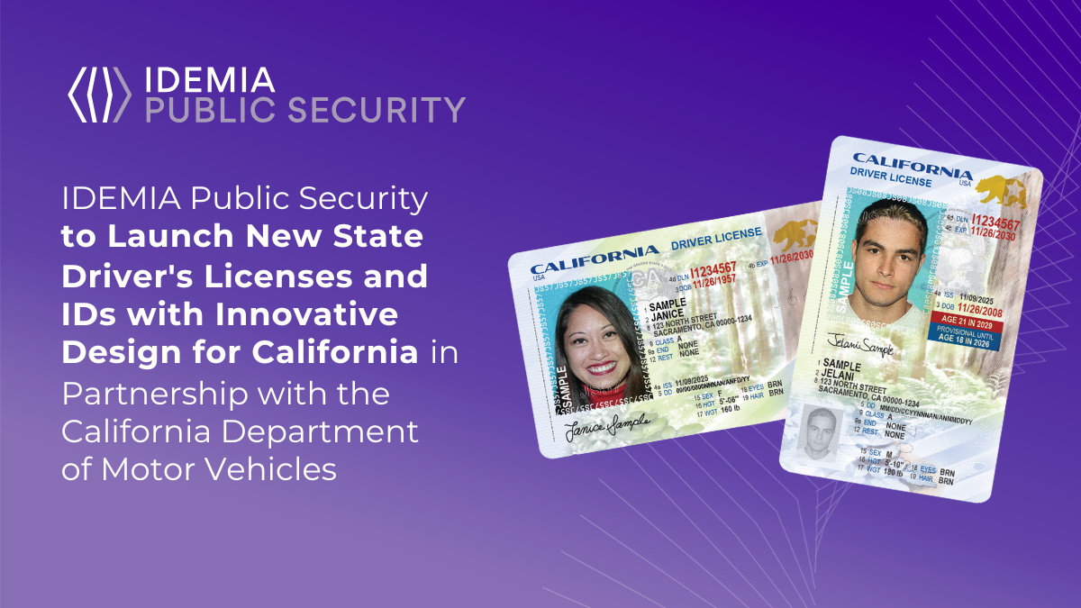 IDEMIA Public Security to Launch New State Driver’s Licenses and IDs ...